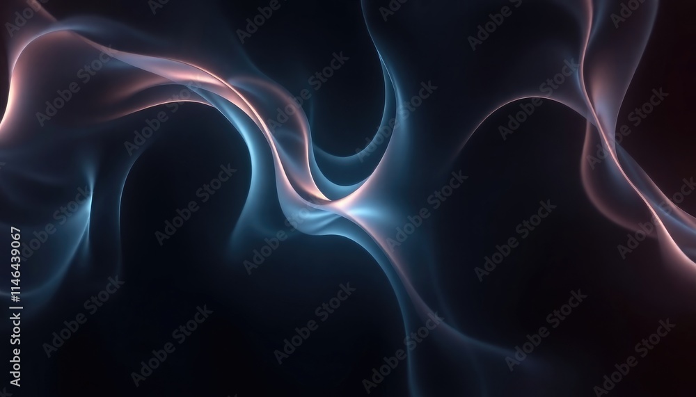 4K HD Wallpapers Abstract Dark Fractals With Glowing Edges Moving And ...