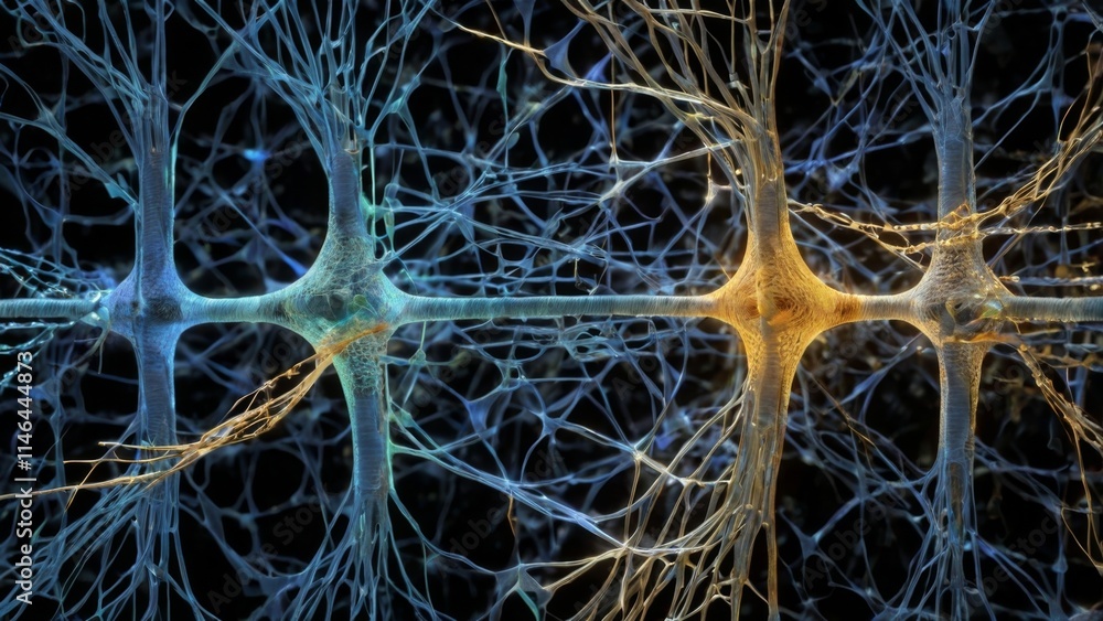 An artistic representation of quantum processes in microtubules inside ...