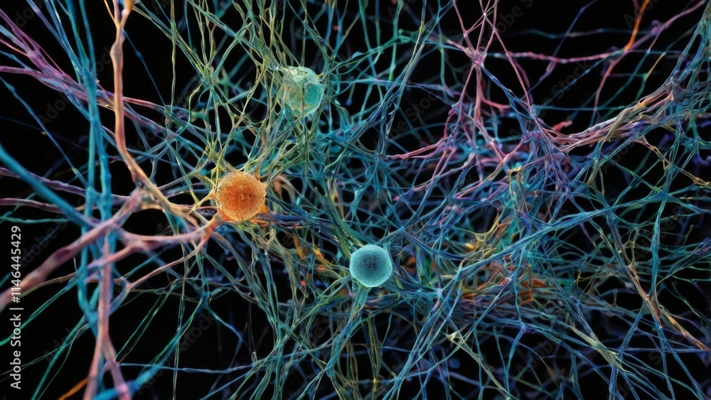 An artistic representation of quantum processes in microtubules inside ...