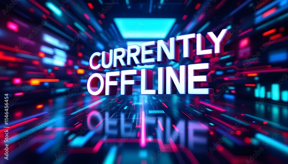 Vivid and Immersive twitch Offline Screen Design for streamers Stock ...