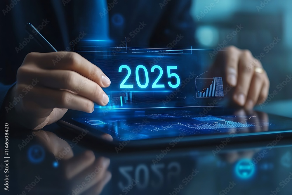 2025 new year forecast strategy. Startup business 2025 positive ...