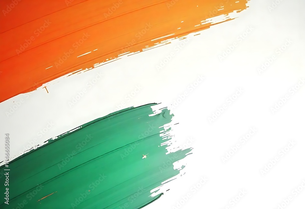 Tri Color Indian Flag Color Background,India flag glowing bright and ...