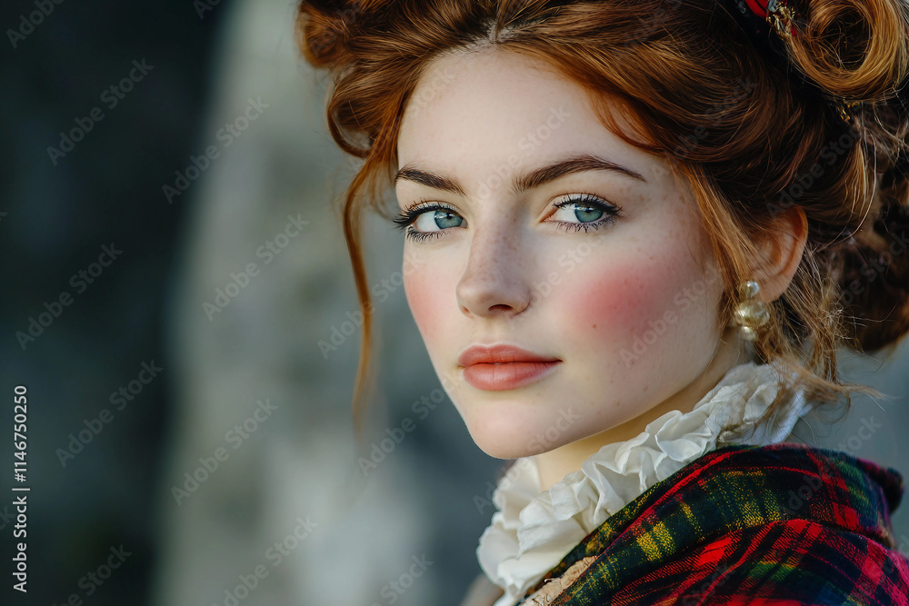 Authentic Scottish person Piper in Traditional Attire, Generative AI ...