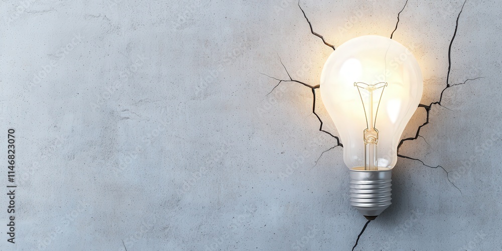 lightbulb ideas strategy transformation concept. Light bulb glowing ...