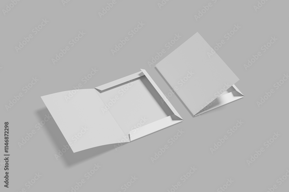 A4 Size Pocket Folder Mockup Isolated Stock Illustration | Adobe Stock