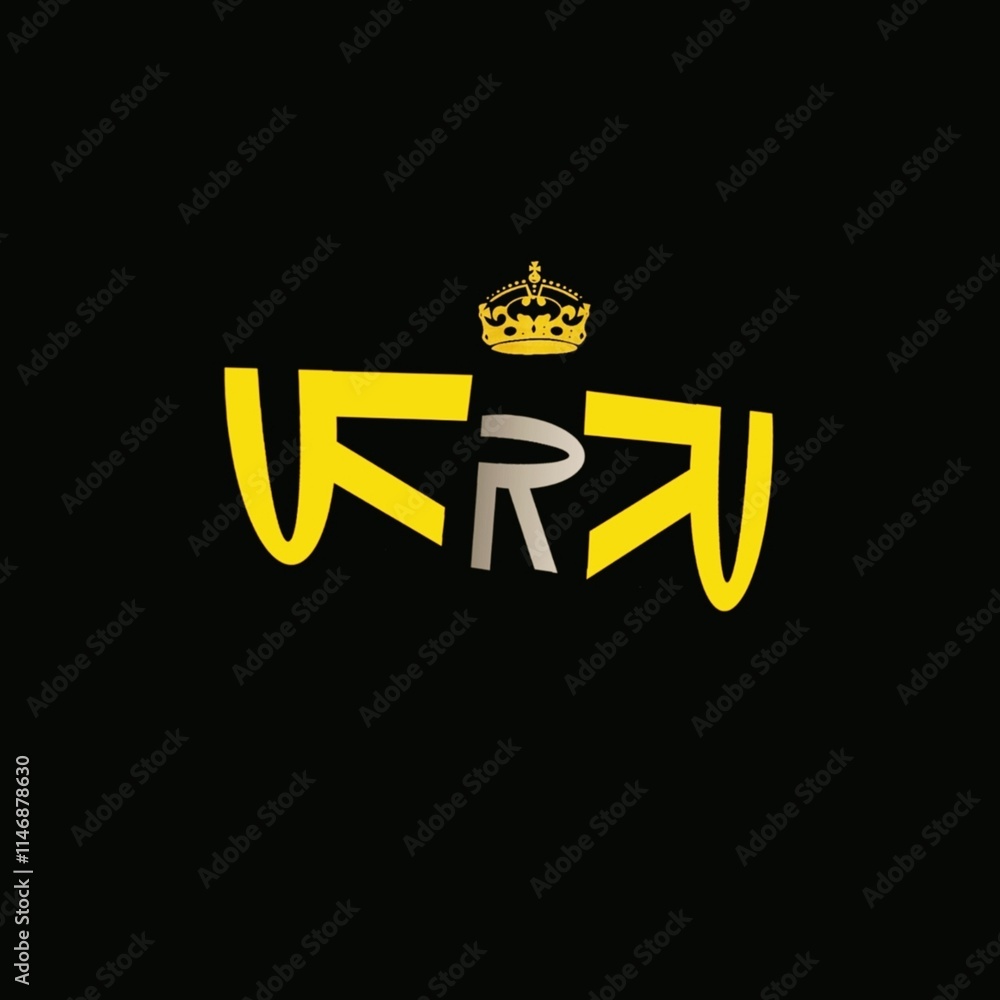 The logo showcases a sleek and modern design with a bold color palette of black, yellow, and ...