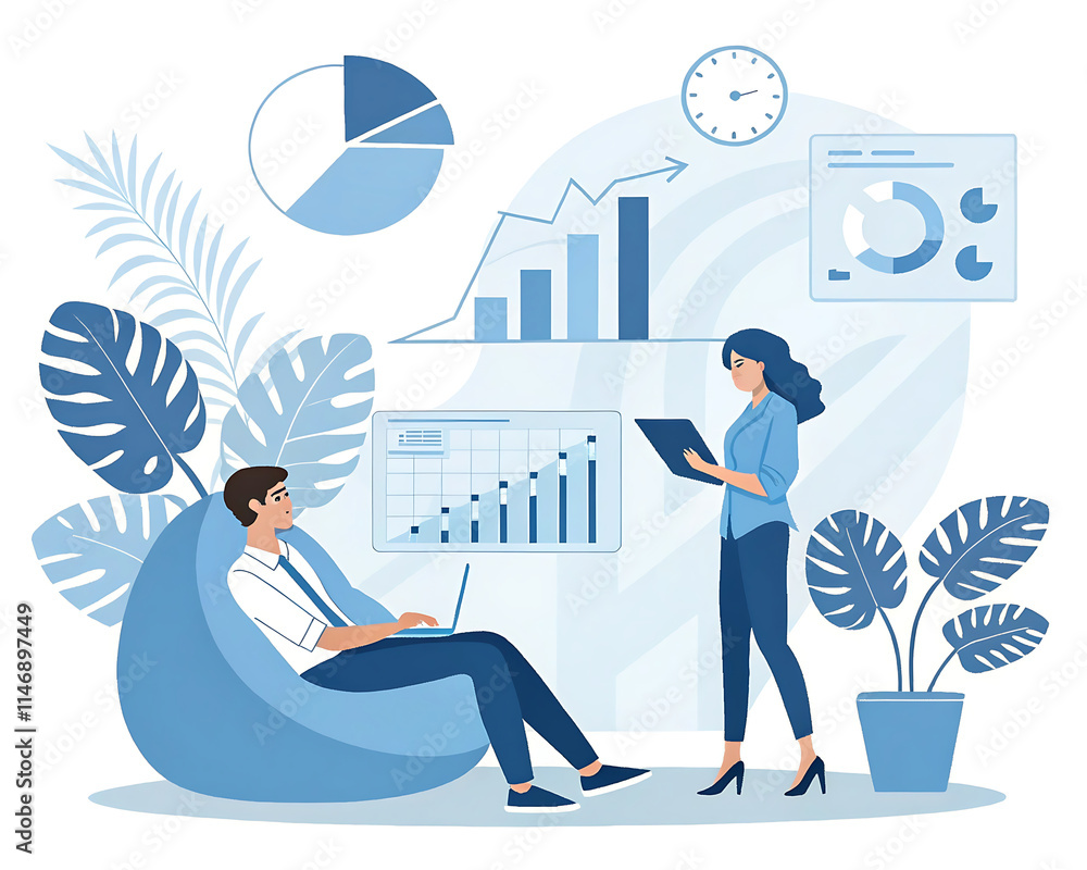 Data visualization, business analytics, interactive dashboard, floating ...