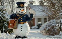 Christmas Winter Snowman Mail Free Stock Photo - Public Domain Pictures