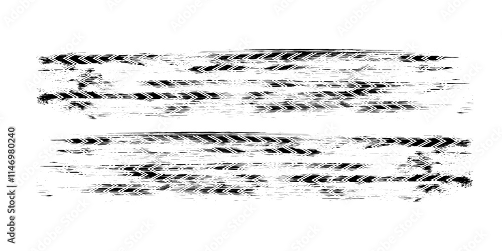 Tire tread marks, wheel textures, tire marks - car racing, motocross ...