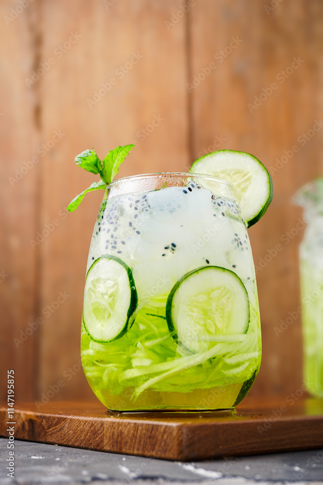Shaved cucumber ice is a typical Indonesian drink, made from shaved ...