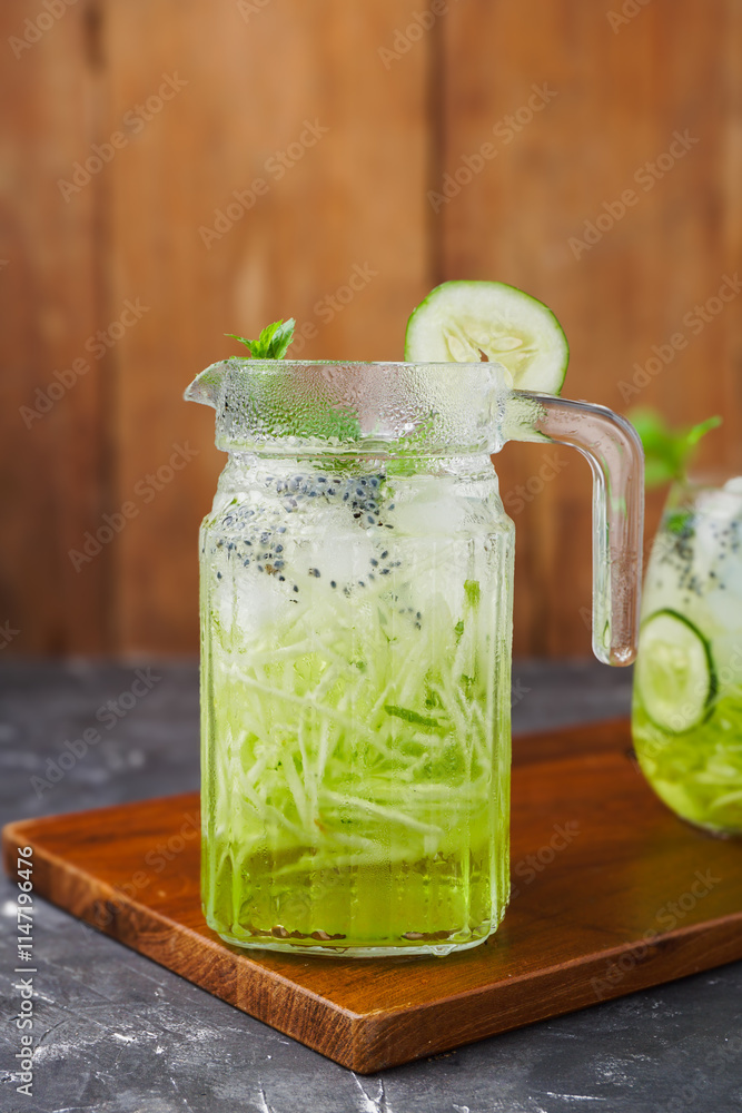 Shaved cucumber ice is a typical Indonesian drink, made from shaved ...