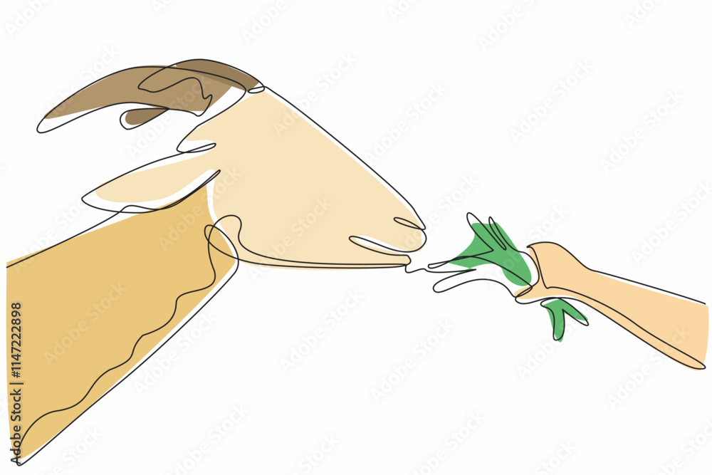 Image vectorielle Stock Continuous one line drawing hand of children ...