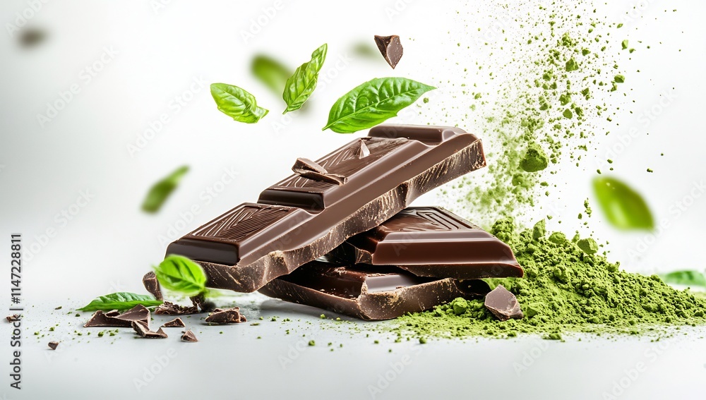 Matcha Green Tea and Dark Chocolate Delight: A Culinary Fusion of ...