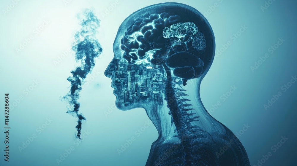 A visual representation of toxic pollutants inside the human body ...