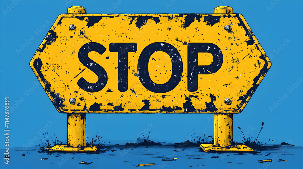 Stop Sign Stands Guard: A Symbol of Safety, Caution, and Road Rules ...