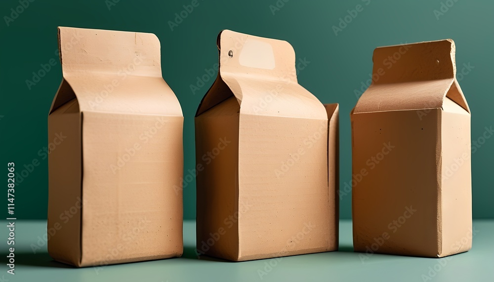 Packaging process for eco-friendly milk cartons kitchen workspace ...