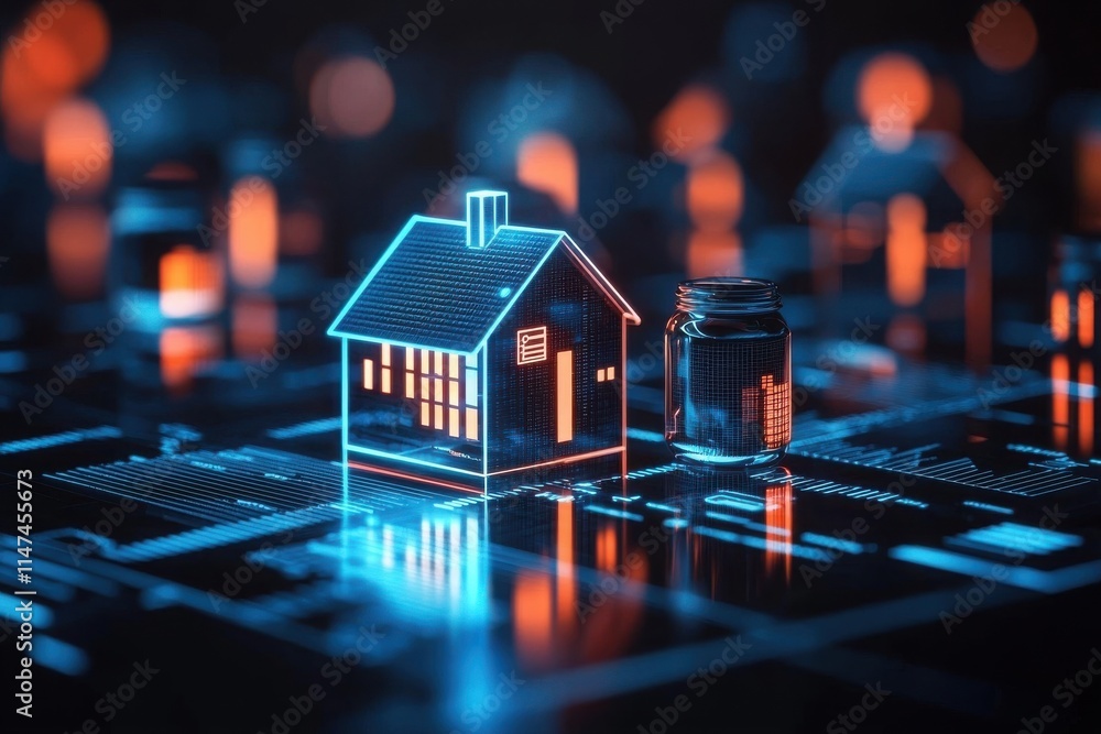 Rising real estate trends virtual market analysis infographic digital ...