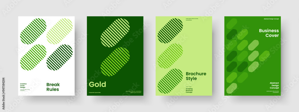 Geometric Flyer Design. Abstract Poster Layout. Creative Report ...