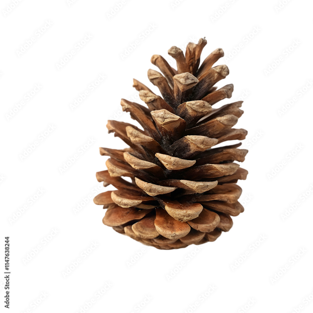 High-quality pinecone metallic PNG with transparent background for digital art, graphic design ...