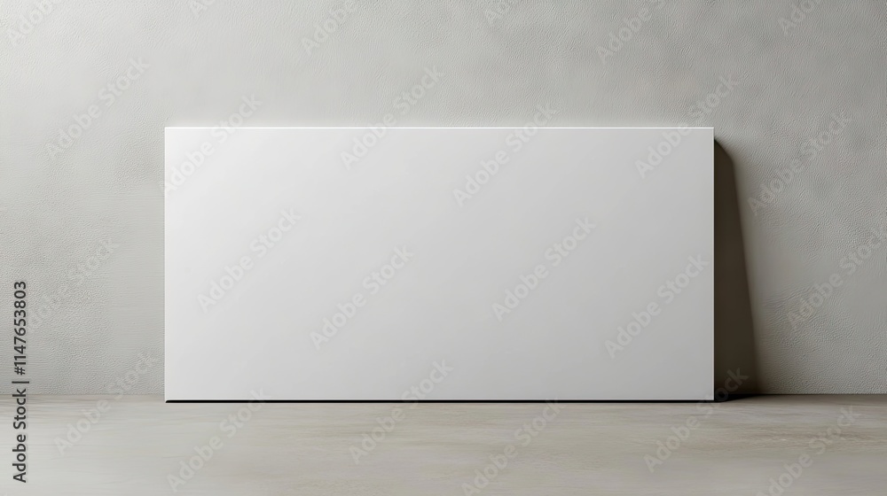 Blank white rectangular poster mockup creating a clean space for design ...