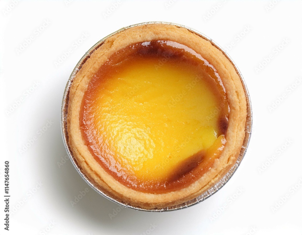 Butter Tart A small tart filled with a buttery, sugary filling top view ...