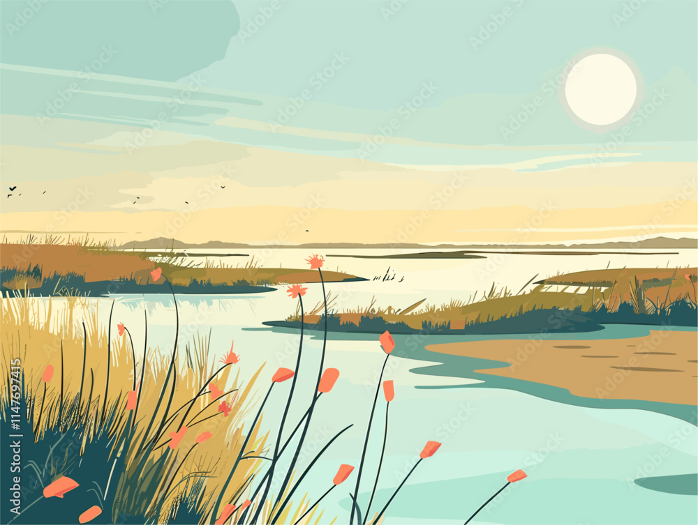 Intertidal Salt Marshes: Wetlands Where Saltwater Meets Land, Nurturing ...