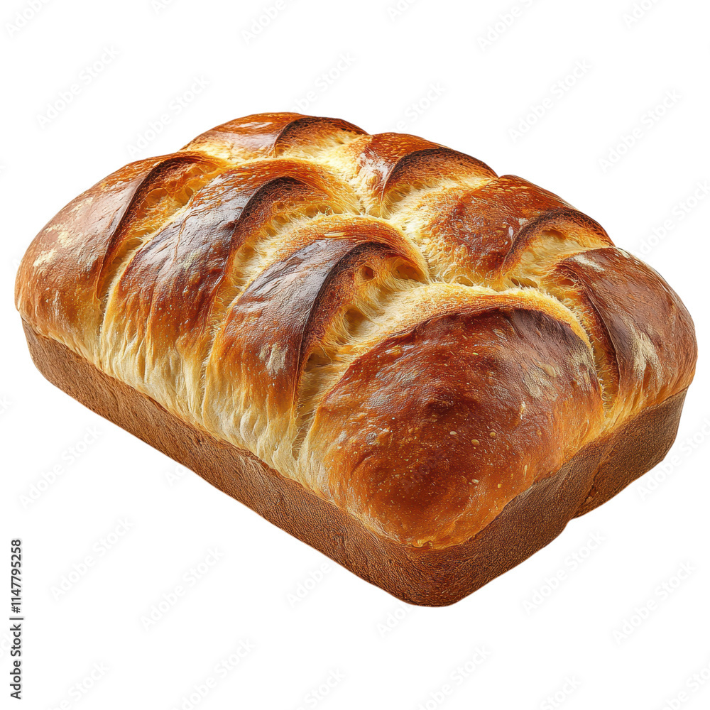 Isolated loaf of bread stylized v culinary showcase food photography ...