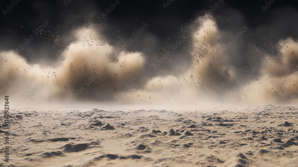 Dust clouds set isolated on transparent background. Vector realistic ...