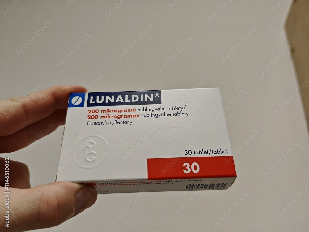 Foto de Stock Prague,Czech Republic-October 9 2024: Lunaldin by TAKEDA ...