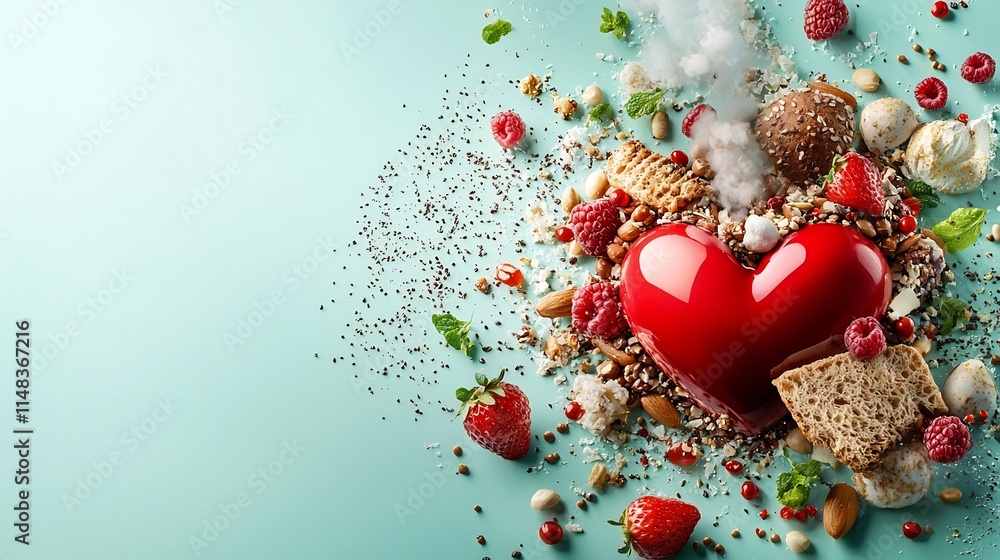 Droopy heart with steam coming out of its head overloaded with ...