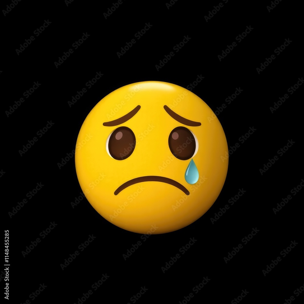 This collection of emoji faces illustrates feelings of sadness, worry ...