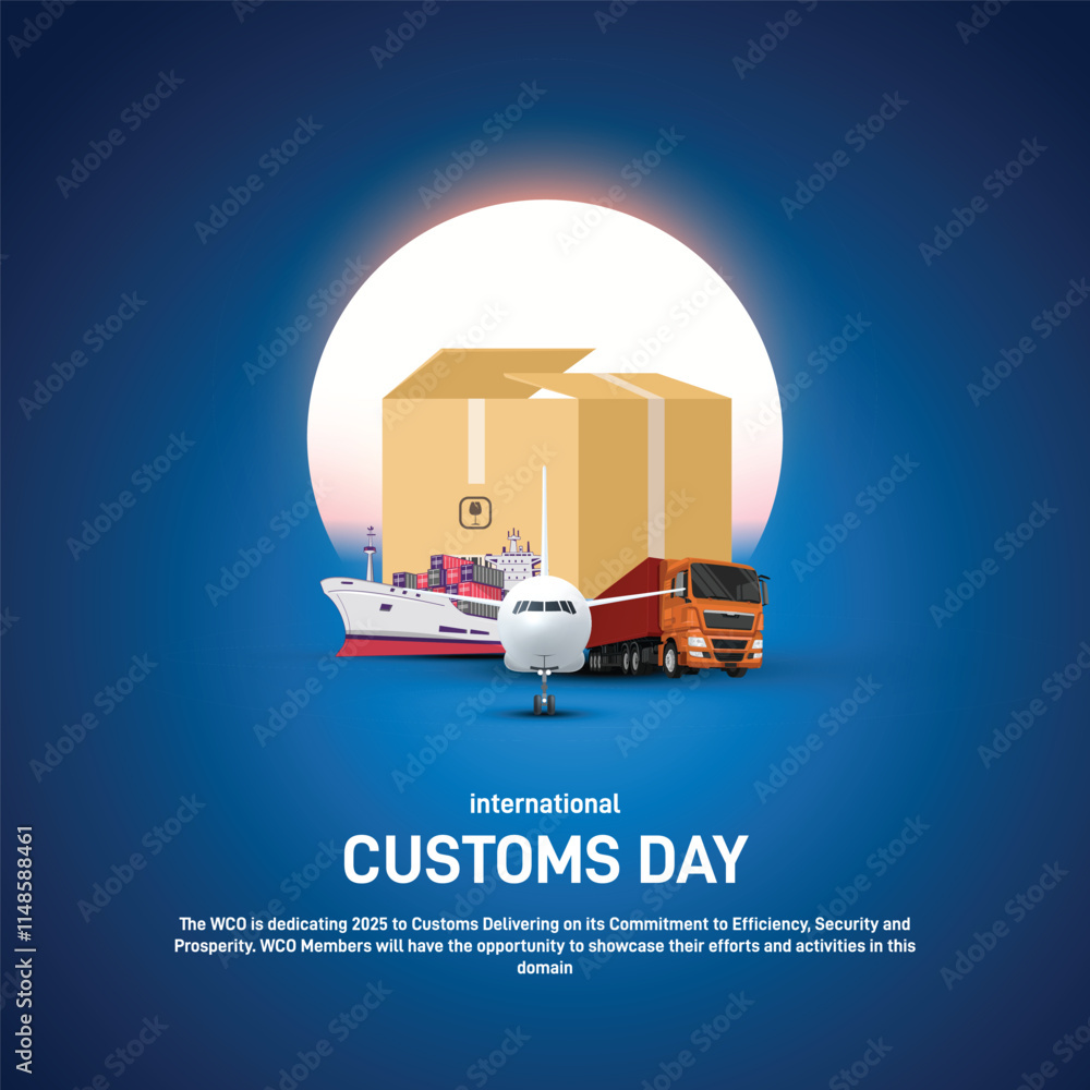 international customs day. international customs day creative poster ...
