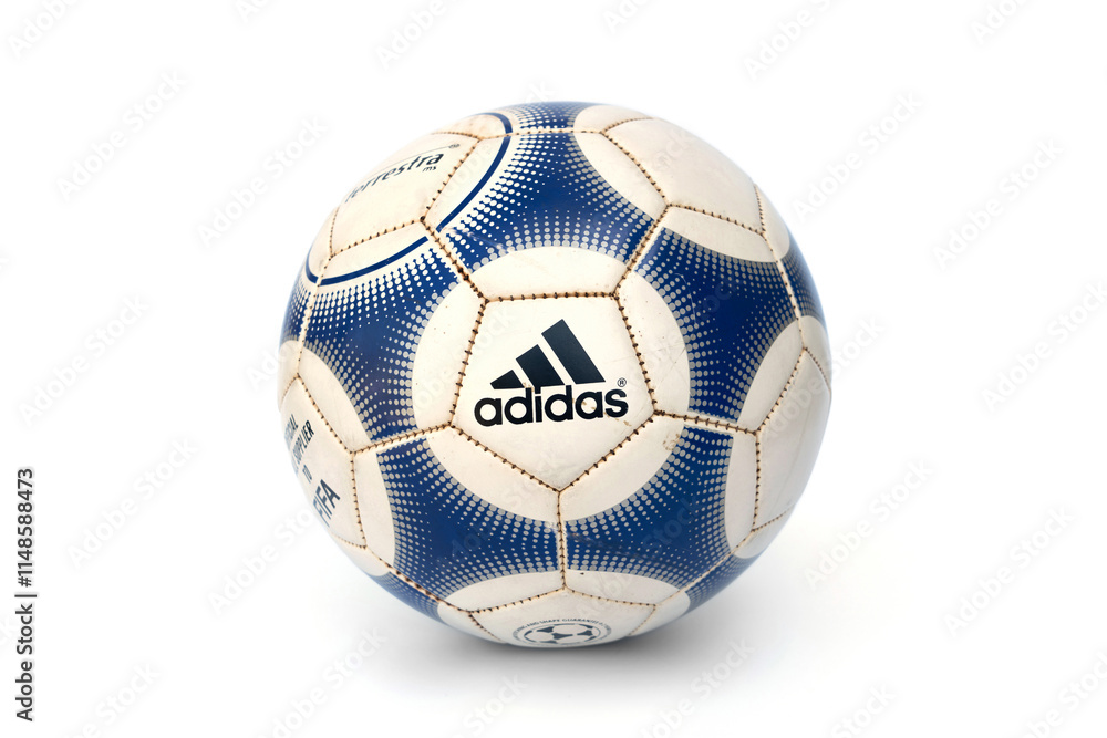 Old adidas Terrestra ms Football of the year 2000 blue pattern there ...