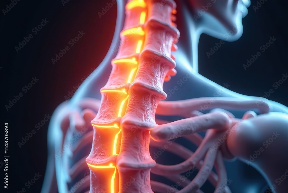 Degenerative Disc Disease Spine X-Ray, Medical Visualization, Skeletal ...