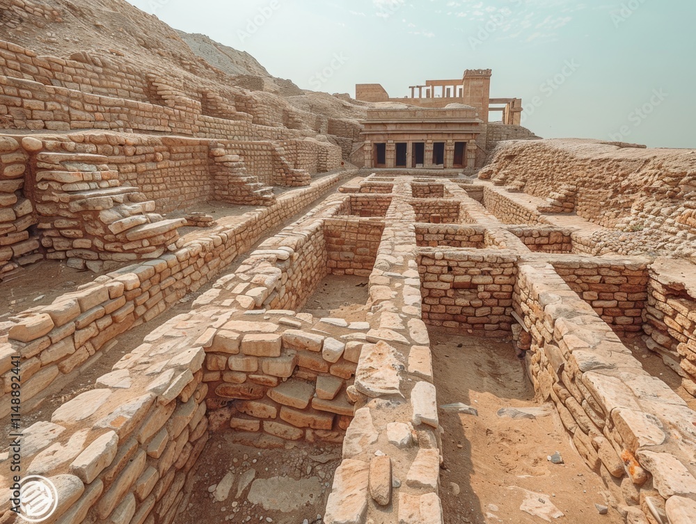 Ancient Indus Valley Civilization Ruins Mohenjo daro Archaeological ...