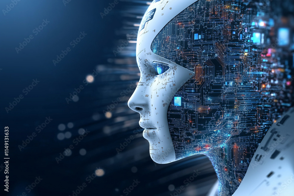 Big data technology Data science analyzing artificial intelligence generative AI deep learning ...