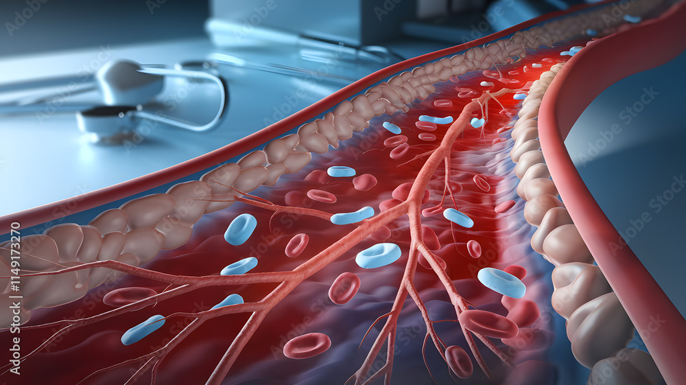 Under the Microscope: A Captivating Image of Blood Flow in Action ...