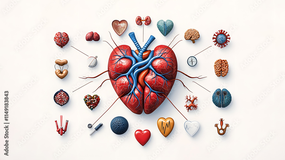 Heart Anatomy: A Detailed 3D Model of the Human Heart and Circulatory ...