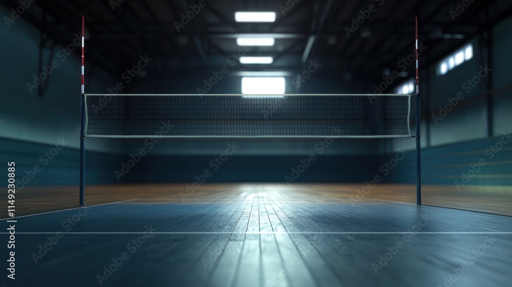 Indoor Volleyball Court: A Stunning Visual of a Professional Volleyball ...
