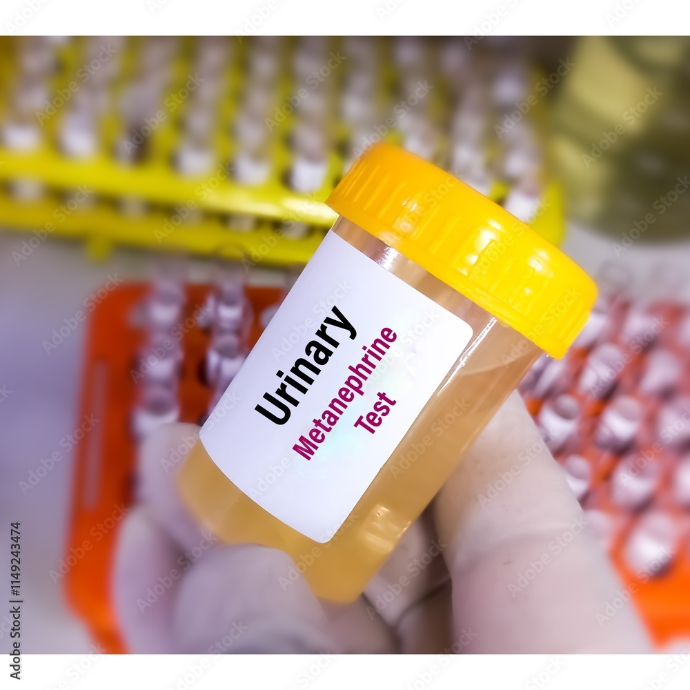 Urine sample for Metanephrines urinary test to diagnosis of ...