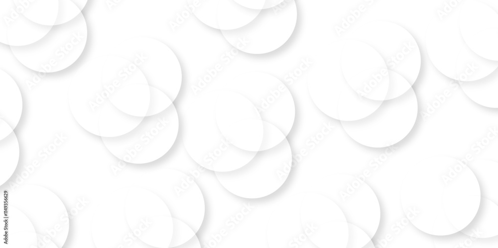 Abstract white bubble pattern with blank or transparent layers ...