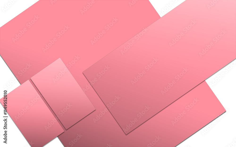 Four promotional paper blank template for presentation layouts and ...