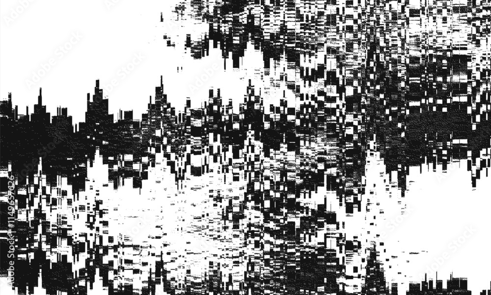 Glitch background. VHS grunge texture with noise effect and pixelation ...