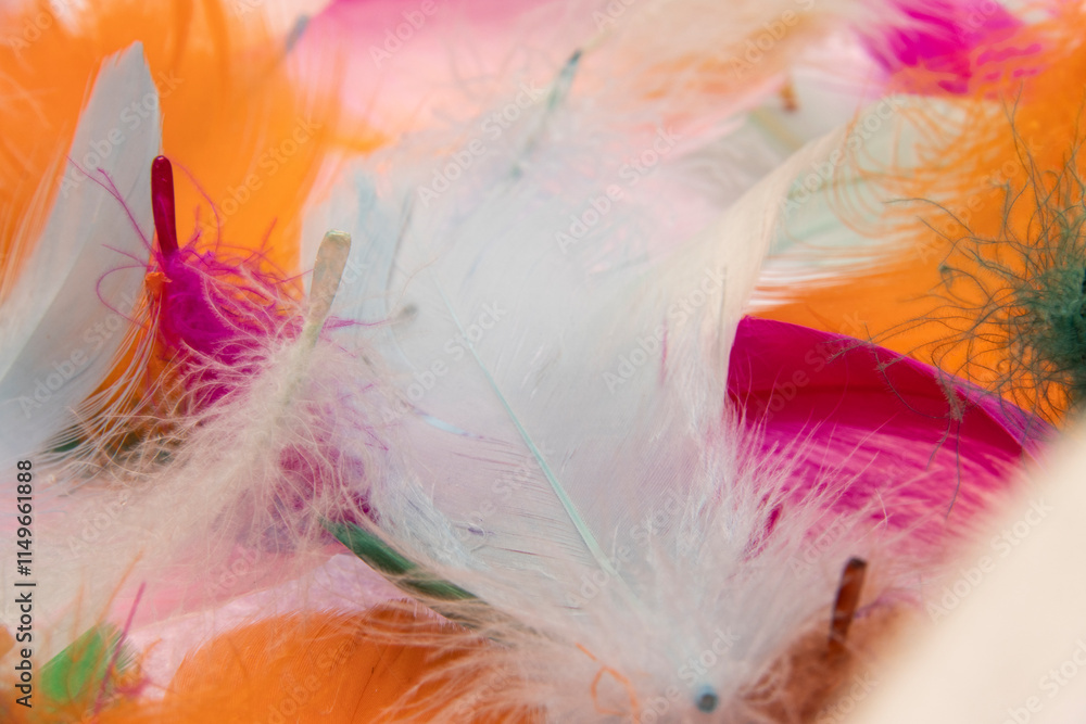 Many feathers, wings, angels, clothes, fashion, watercolor, painting ...