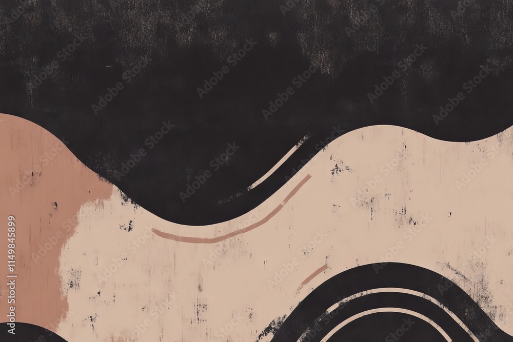 PANTONE 17-1230 Mocha Mousse Japandi Minimalist Wallpaper Design Stock ...