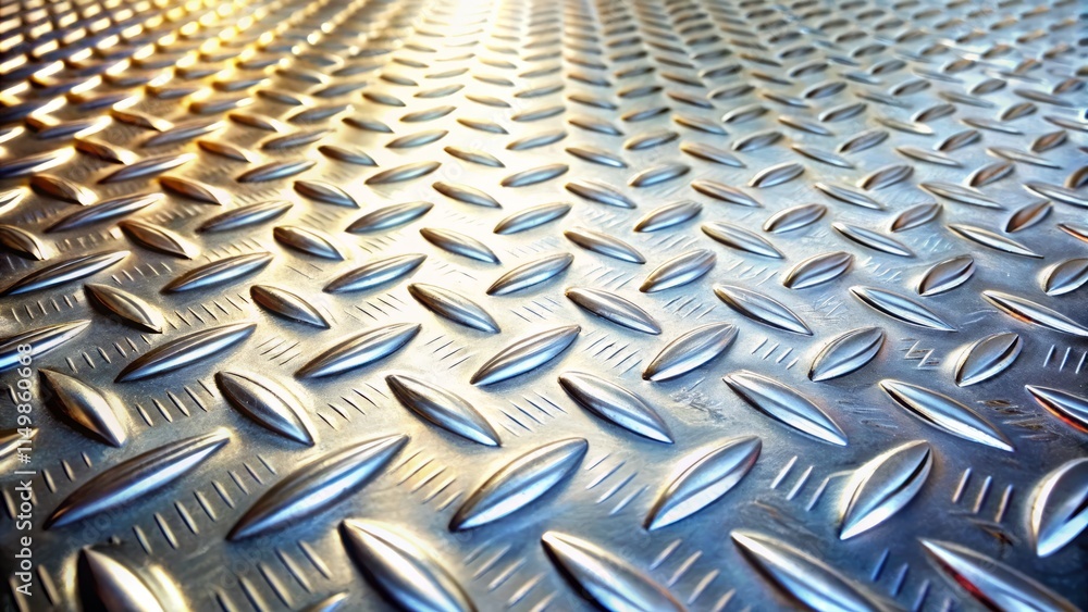 Diamond Plate Metal Floor Tread, Aluminum Stainless Steel Anti-Slip ...