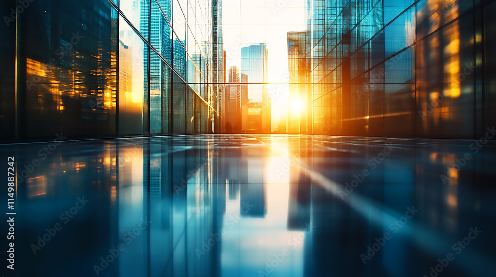 Floor office building UHD wallpaper Office sunrise reflections modern ...