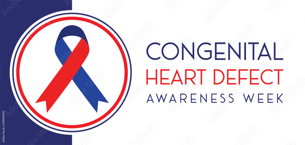 Congenital Heart Defect Awareness Week. background, banner, card, poster, template. Vector ...