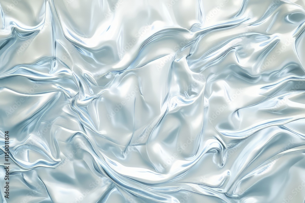 Smooth 3D surface texture mimicking rippling water effect under soft ...