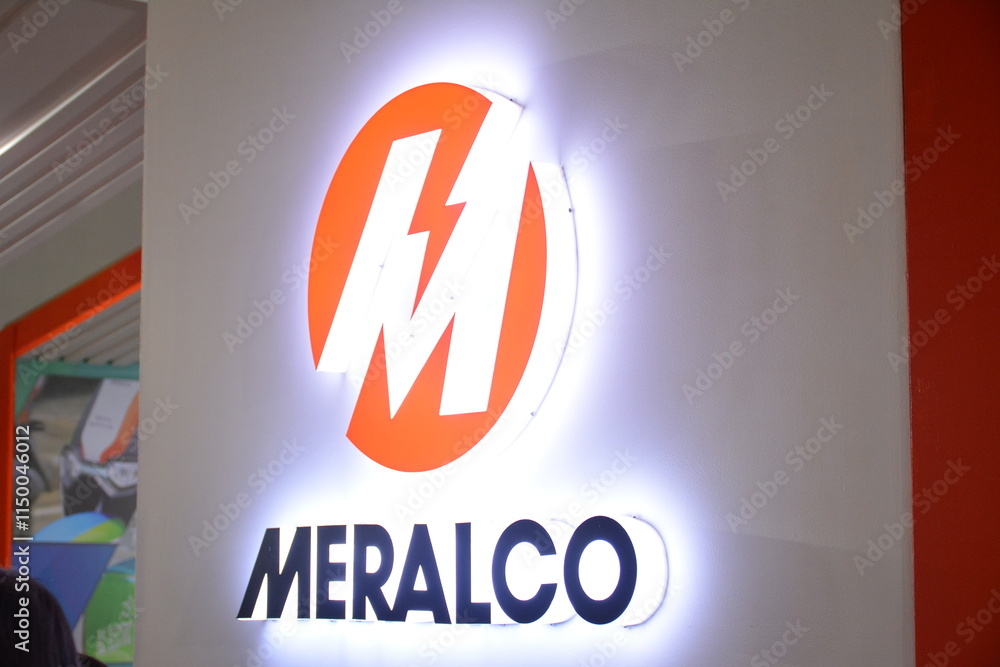 Meralco booth sign at Philippine Electric Vehicle Summit in Pasay ...